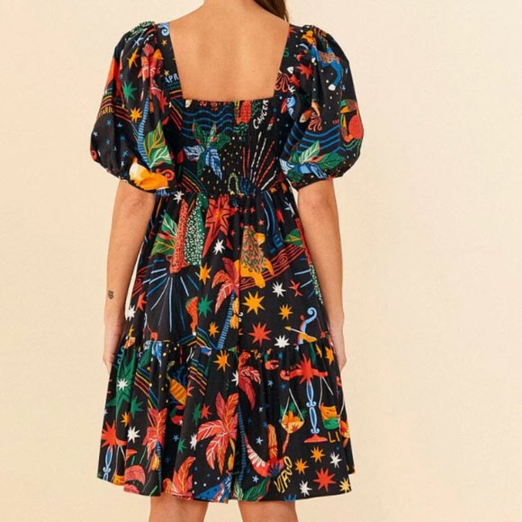 FARM Rio | Dresses | Farm Rio Zodiac Organic Cotton Mini Dress | Poshmark